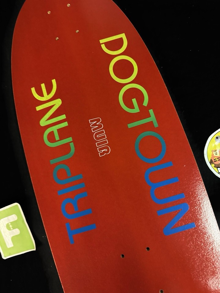 SUPER RARE Jim Muir Triplane Red Shaped Dogtown Skateboard Deck | eBay