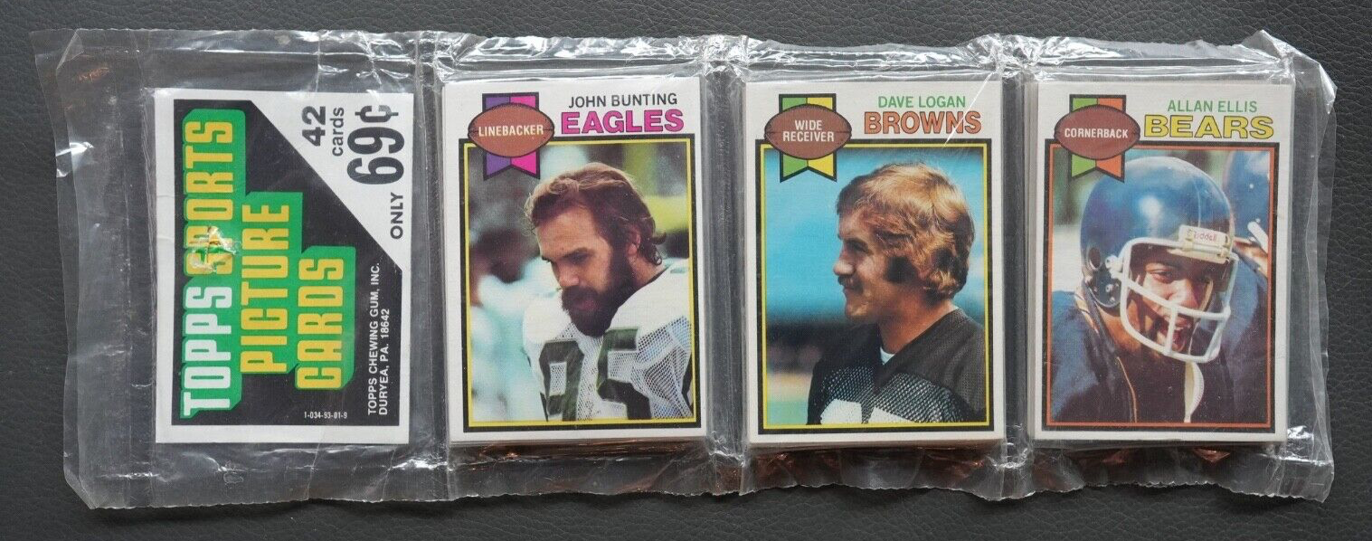1980 Topps Football Factory Sealed Rack Pack - 42 Sports Picture Cards ...