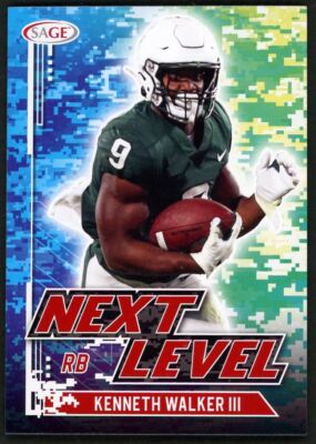 2022 Next Level Red Kenneth Walker III RC Michigan State Spartans #63 ...