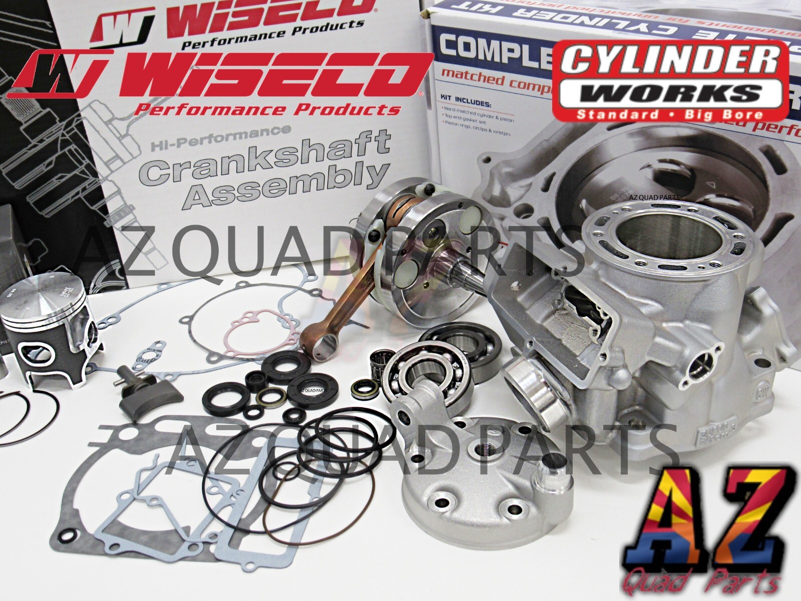 03-24 Yamaha YZ250 YZ 250 295cc Big Bore Cylinder Crank Piston Motor ...
