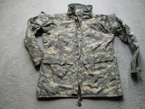 US Army ACU Cold Weather Parka Jacket Mens Medium Camo Military Hooded ...