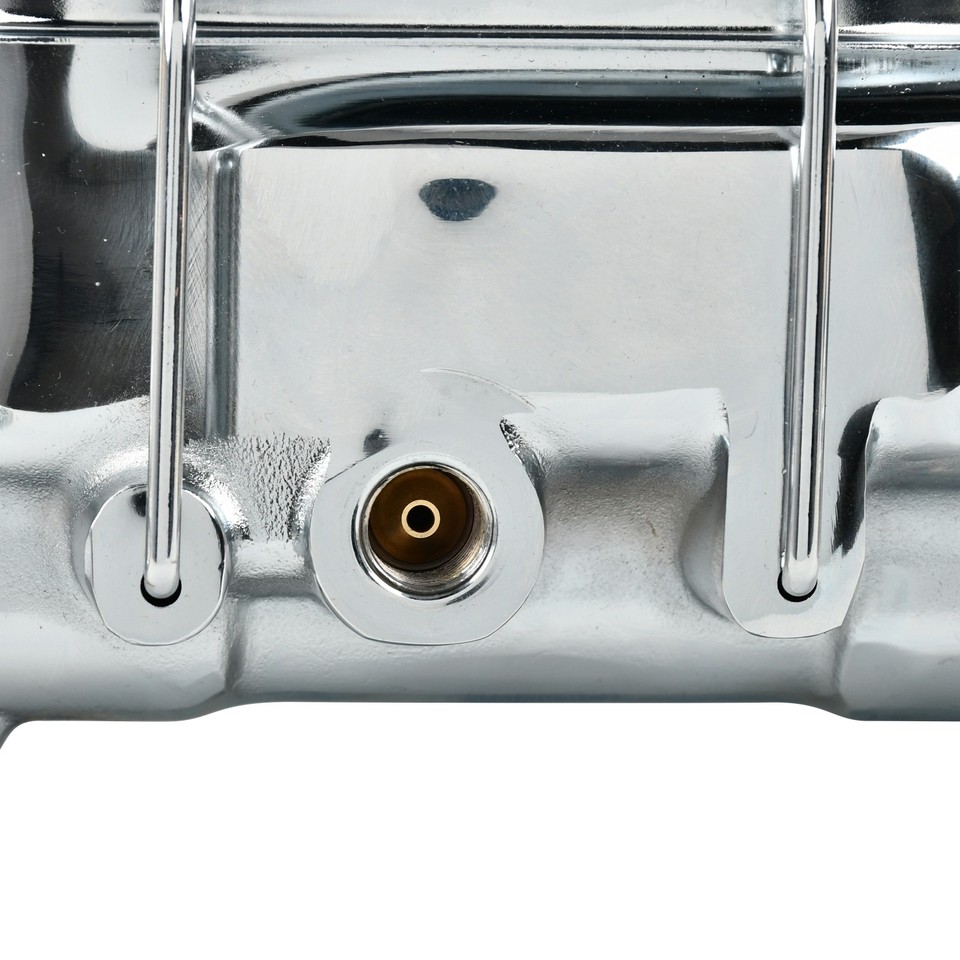 4 Ports Aluminum Master Cylinder 1-1/8" Bore Corvette Style For GM ...