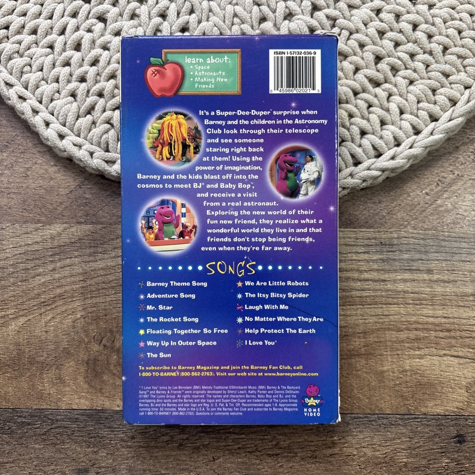 Barney in Outer Space VHS Video Tape 1998 45986020215 | eBay