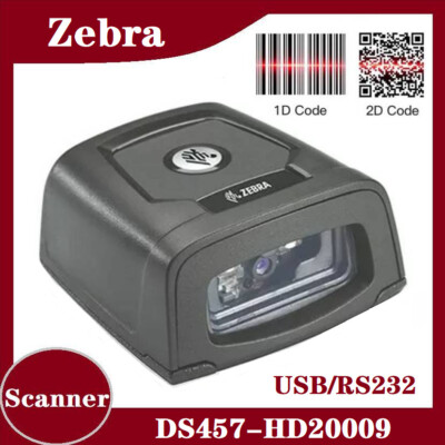 Zebra DS457-HD20009 Fixed Mount High-Density Barcode Scanner + Cable ...