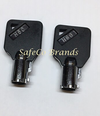 2 Black Head Keys for Homak Gun Safes and Tool Boxes Key Series G25 ...