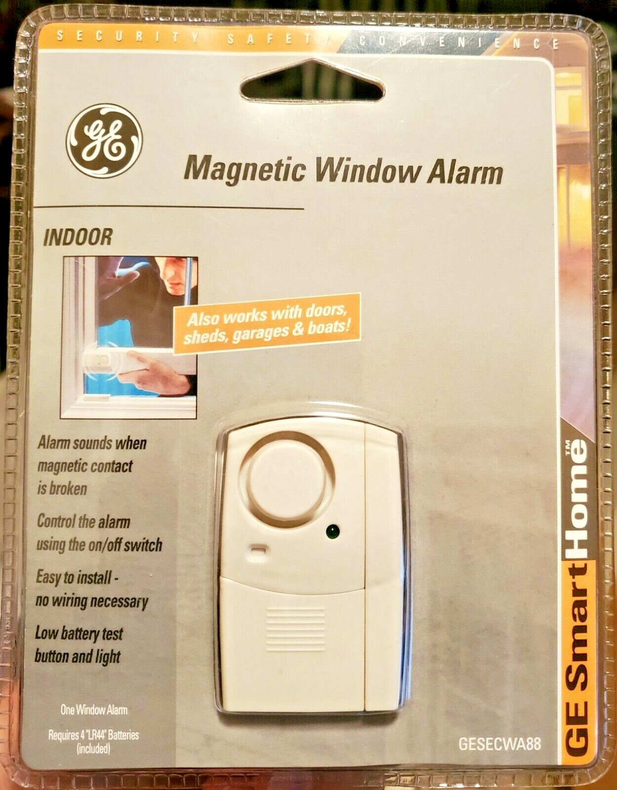 GE Magnetic Window Alarm-Factory Sealed NEW with batteries Smarthome ...