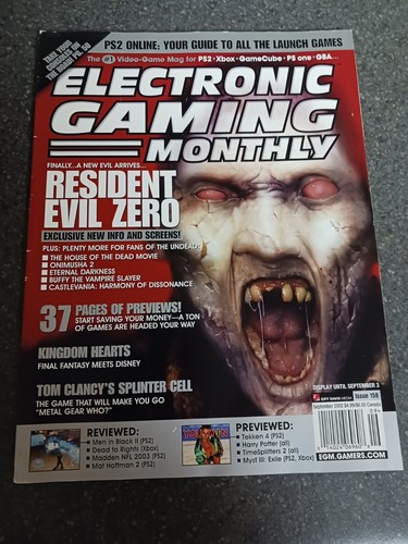 Vintage EGM Electronic Gaming Monthly Magazine Issue 158 Resident Evil ...