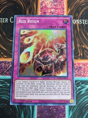 Yu-Gi-Oh! Red Reign Eternity Code ETCO-EN074 1st Edition Super Rare NM ...