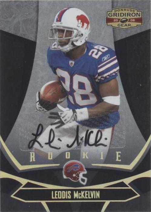 2008 Donruss Gridiron Gear - Rookie Leodis McKelvin #162 Gold ...