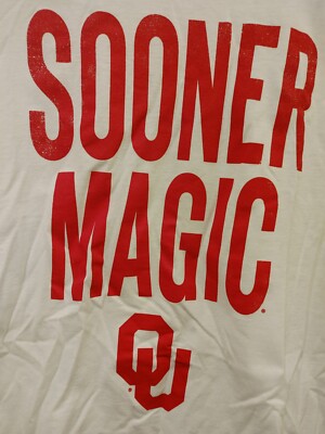 Russell Oklahoma University "SOONER MAGIC" Women’s V-neck medium Large ...