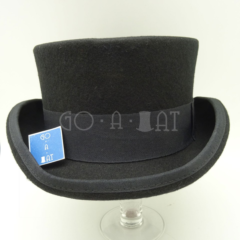 CLASSIC Wool Felt Topper Top Hat Men Coachman Tuxedo Victorian | 57cm ...