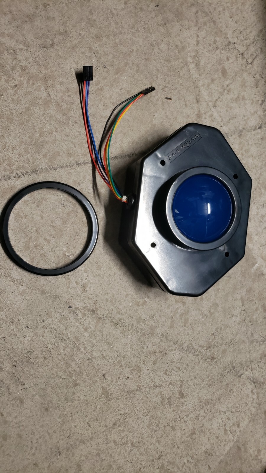 U-Trak FlushMount Arcade Trackball BLUE w/ USB and Trim Genuine ...