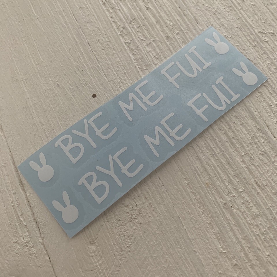Bye Me Fui Bad Bunny Custom Vinyl Decal Mirror Sticker Bumper Laptop ...