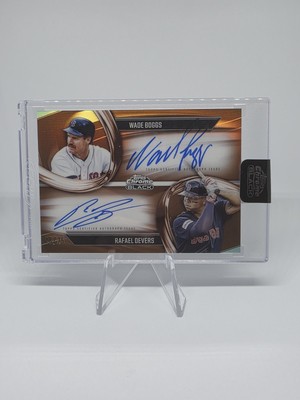 2025 Topps Black Chrome - Wade Boggs Rafael Devers - Pitch Black Dual ...