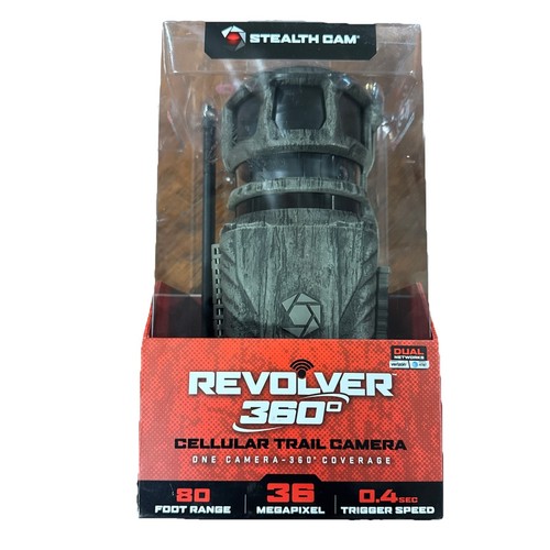 Stealth Cam Revolver 360 STC-RVLR-W 36MP Trail Camera with 1080P HD ...