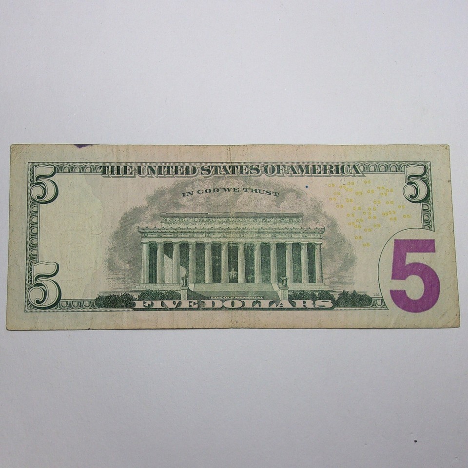 2013 $5.00 MB Star Note RARE Five Dollar Banknote the MB star is a hard ...