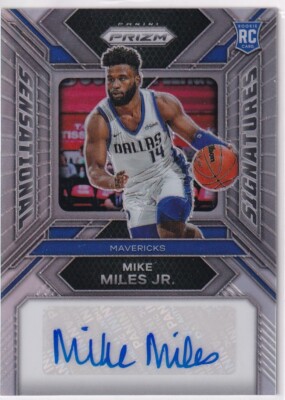 2023-24 Panini Prizm NBA No. SS-JR Mike Miles Jr. Rookie Auto Silver ...