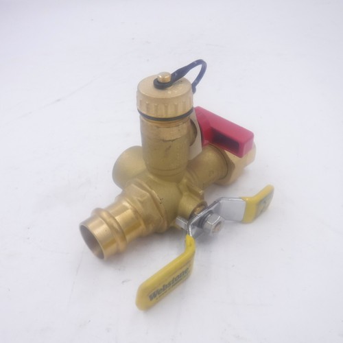 Webstone 3/4" ProPress x 3/4" FIP Tankless Water Heater Valve Brass | eBay