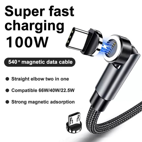 Type C Data Line Usb Cable Super Fast Charging Magnet Charger Magnetic ...