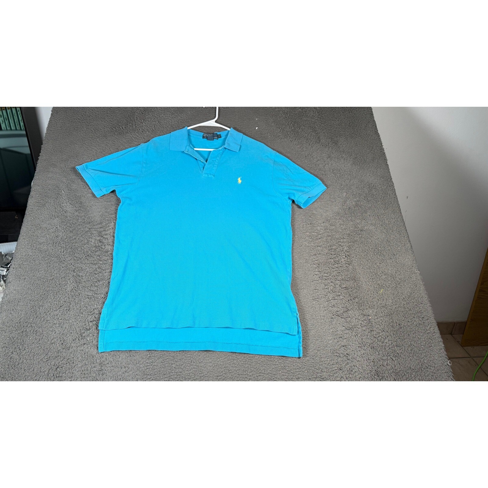 Polo Ralph Lauren Polo Shirt Classic Fit Short Sleeve Casual Blue L | eBay
