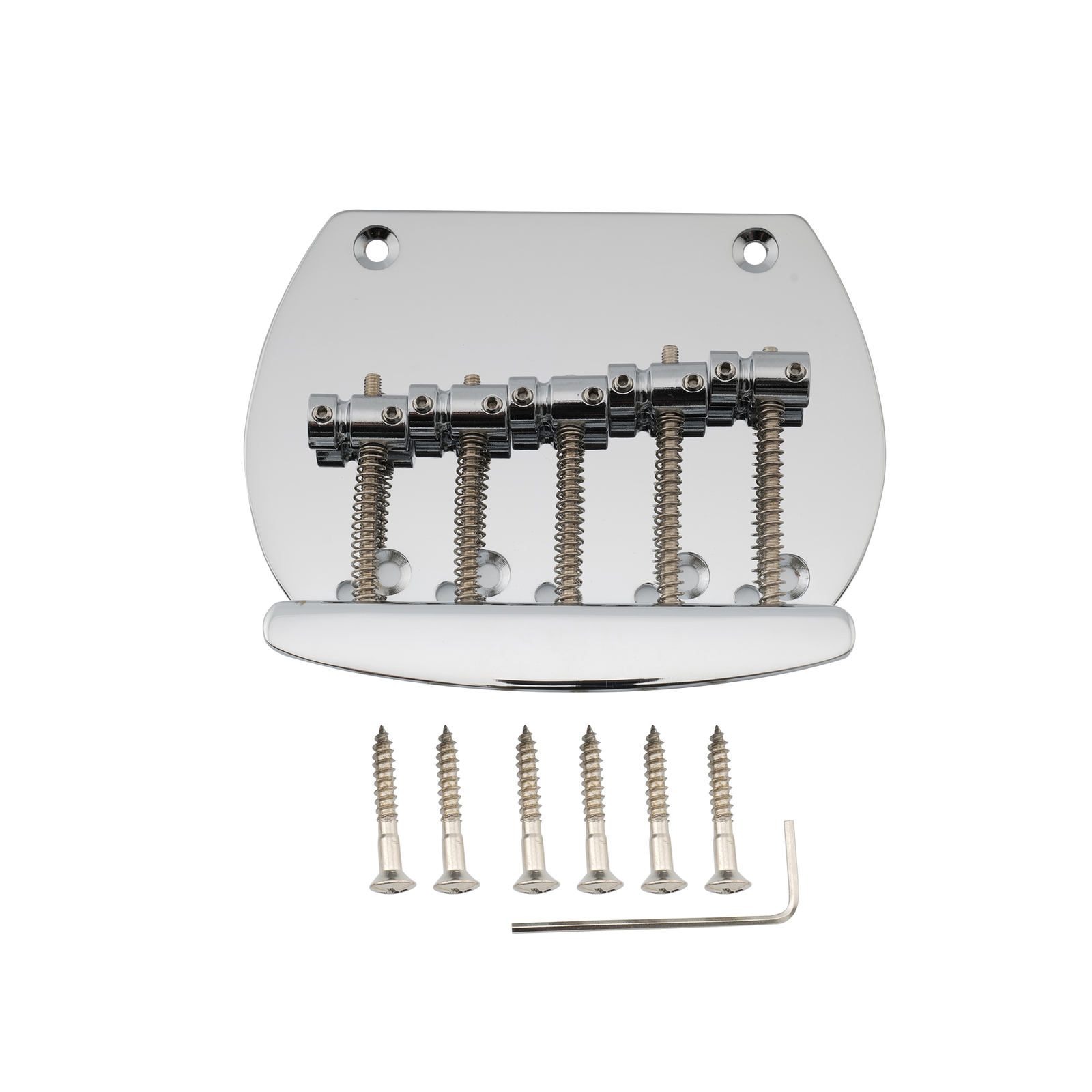 Musiclily Pro Chrome 16mm Steel 5-String Bass Bridge For Music Man MM ...