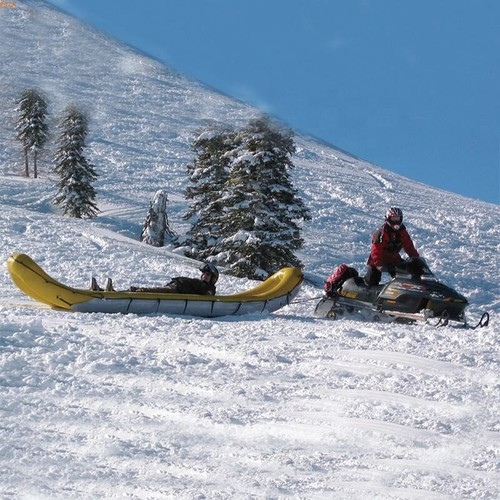 Inflatable Ice Rescue Sled Rapid Raft Water Rescue Boat Jet Ski Board ...