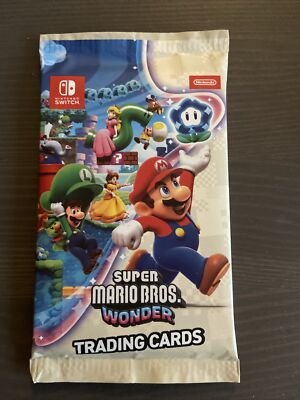 SEALED NEW Walmart Exclusive Super Mario Bros Wonder Trading Card Pack ...