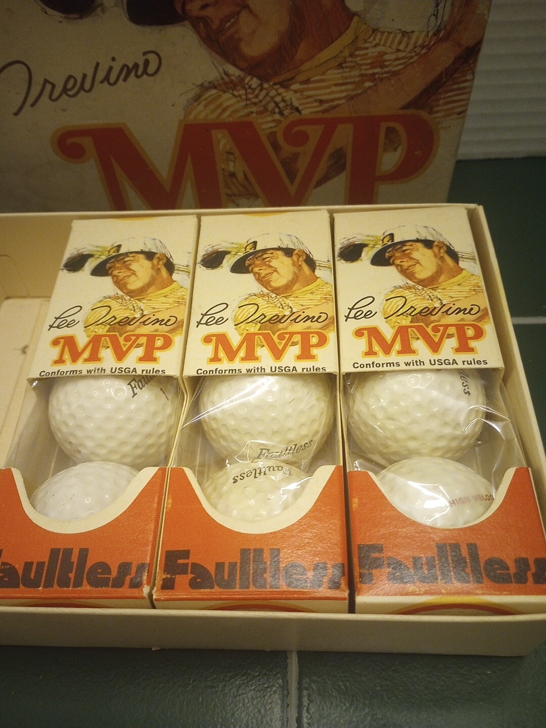 Vintage Lee Trevino MVP Gold Balls | eBay