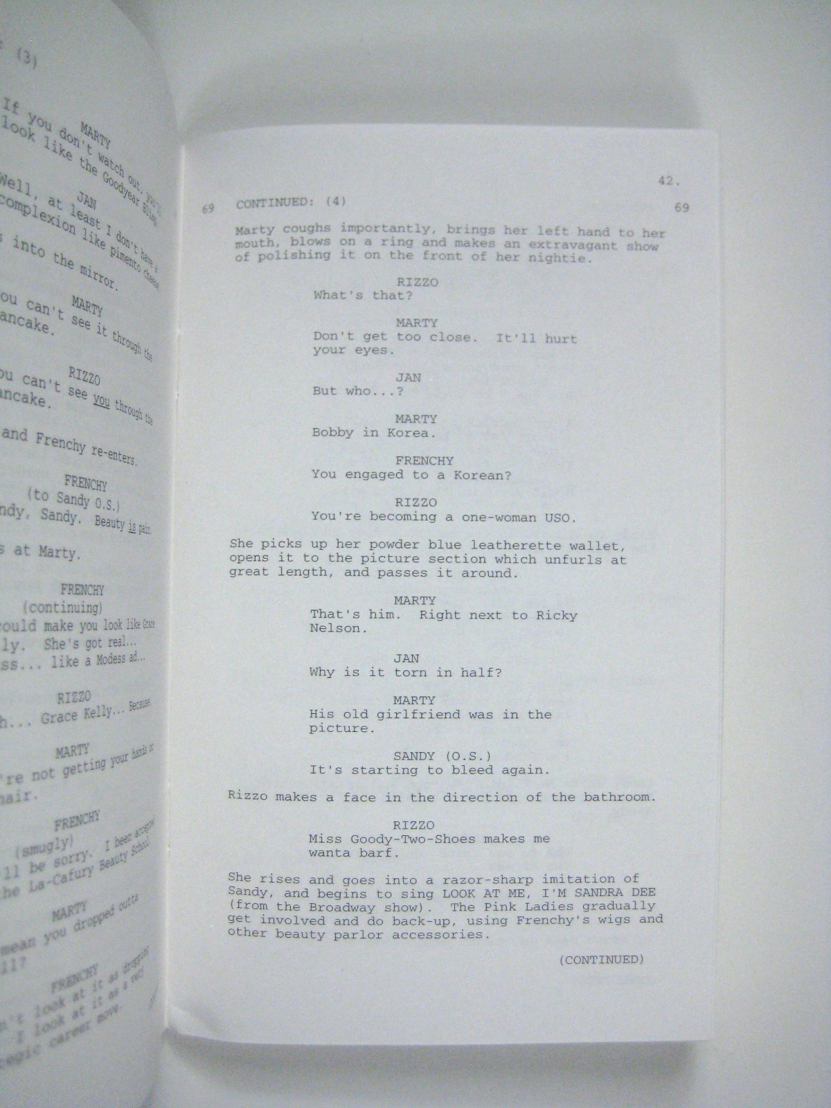 Grease is Still the Word Screenplay Brontë Woodard Alan Carr 4th Draft ...