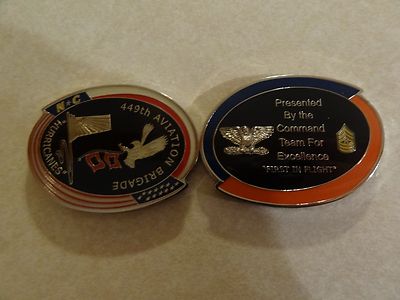 CHALLENGE COIN 449TH AVIATION BRIGADE HURRICANES COMMAND TEAM FIRST IN ...
