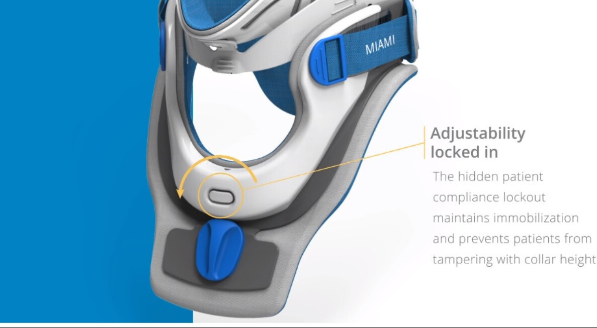 Ossur Miami J Select Adjustable Cervical Neck Collar Brace, Universal ...