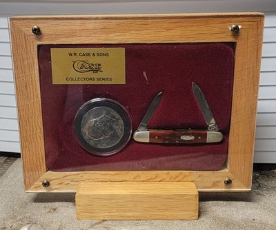 W.R. Case & Sons Collectors series.. Commemorative knife and coin 1976 ...