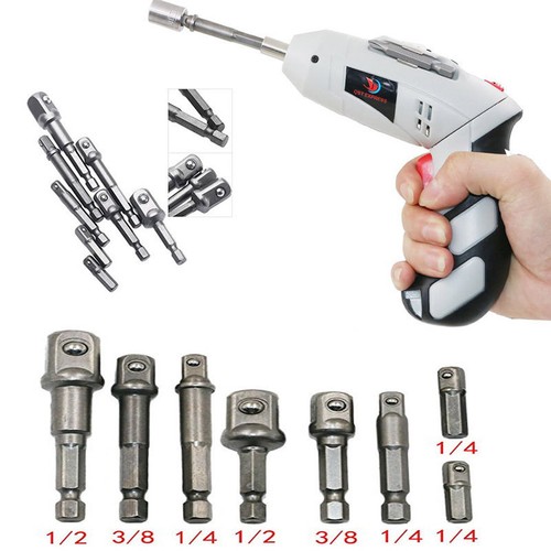 8-pack Socket Adapter Hex Shank Drill Power Extension Bits Bar 1/4" 3/8 ...