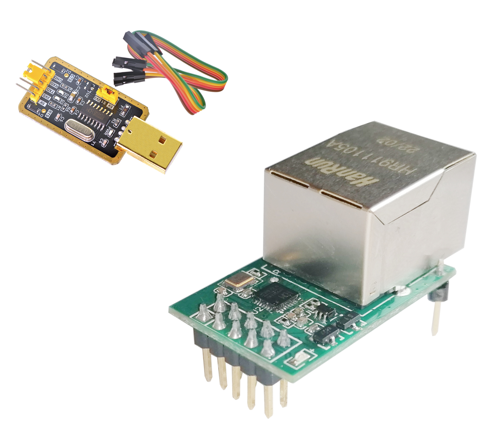 UART (TTL) to Ethernet (IEEE802.3 /RJ45) Adapter TCP UDP Srv/Client 3 ...