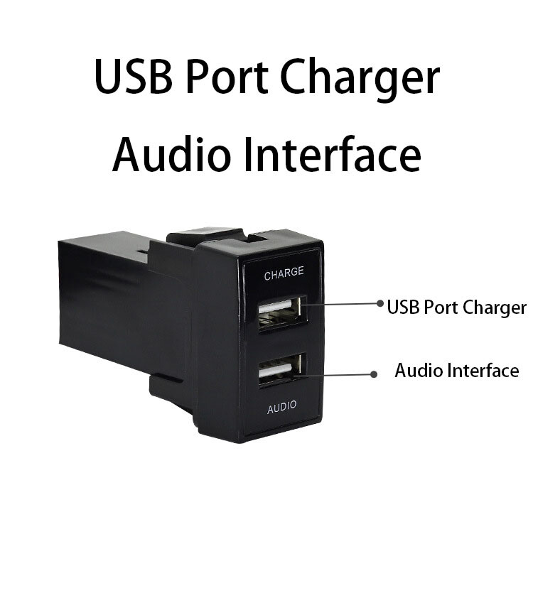 Audio Interface USB-A QC3.0 Charger Socket For Mazda 3 5 6 RX8 MX5 CX7 ...