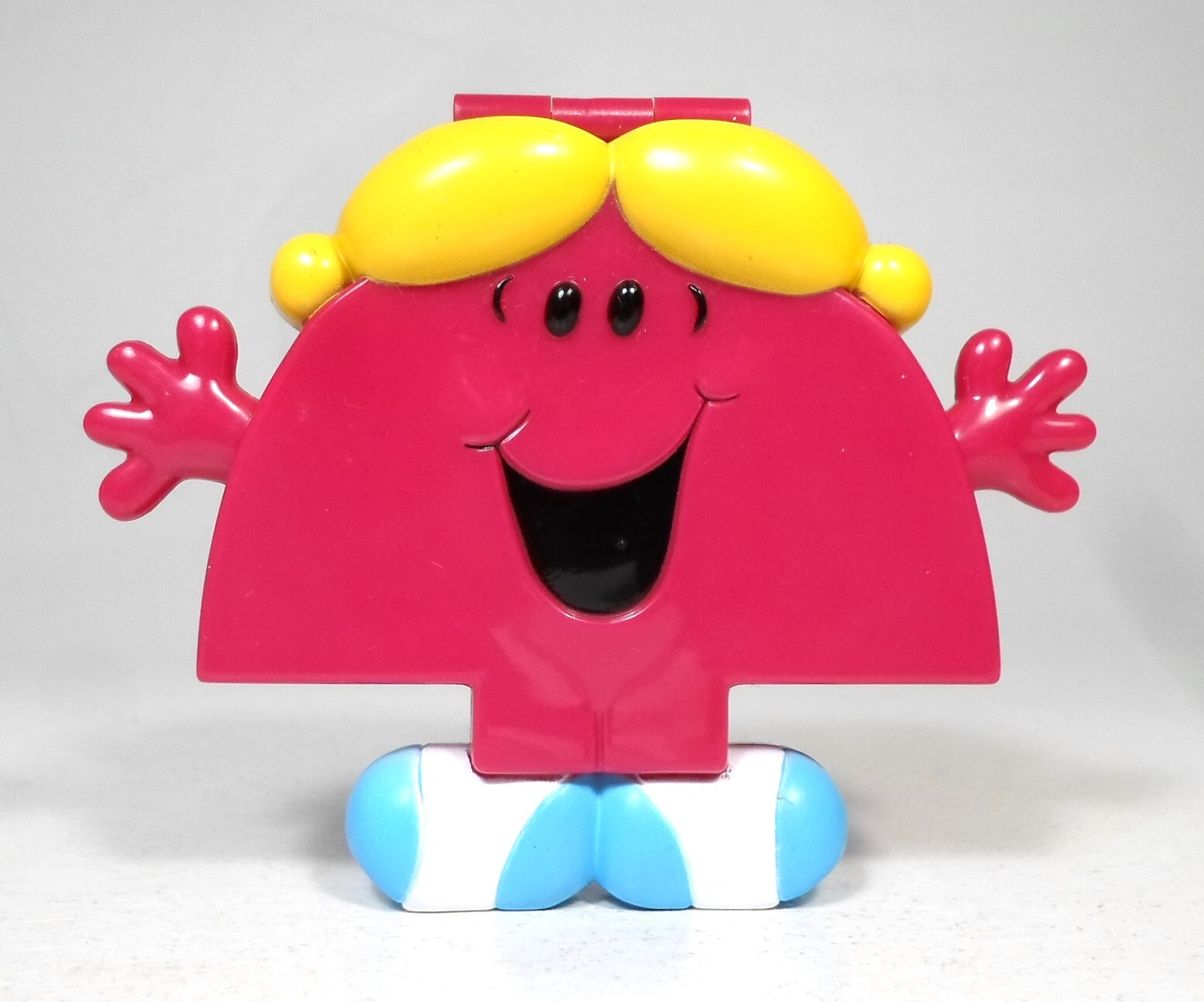 MR MEN AND LITTLE MISS VTG 2001 3'' PURPLE CHATTERBOX PLASTIC CASE ...