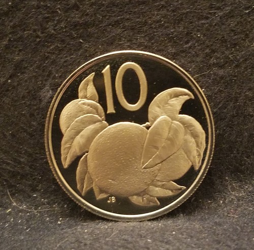 1974 Cook Islands 10 cents, oranges, nice proof, small mintage, KM-4 | eBay