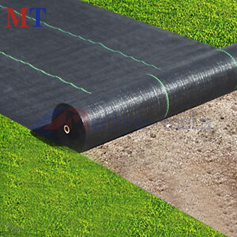 3×300FT Weed Barrier Fabric Woven Garden Ground Weed Cover Landscape ...