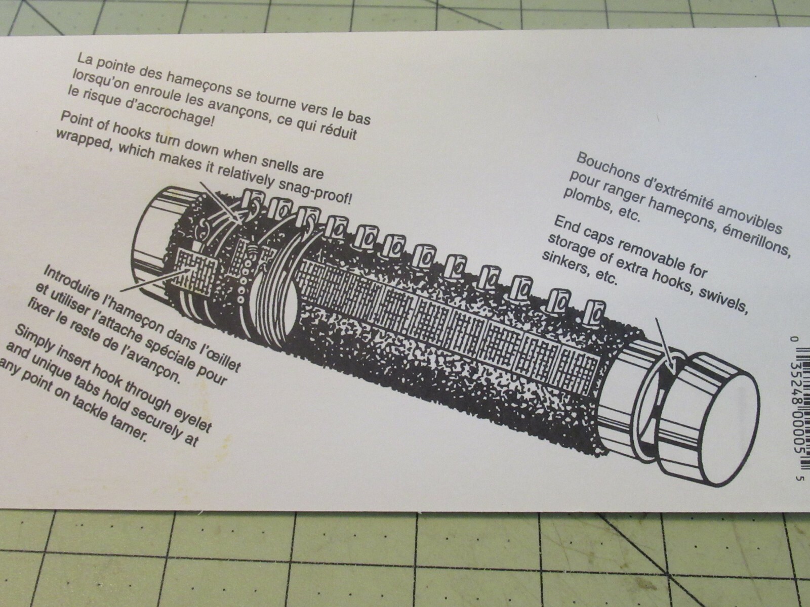Tackle Tamer Snelled Hook & Leader Holder 12 Snell Capacity 8 Inch for ...
