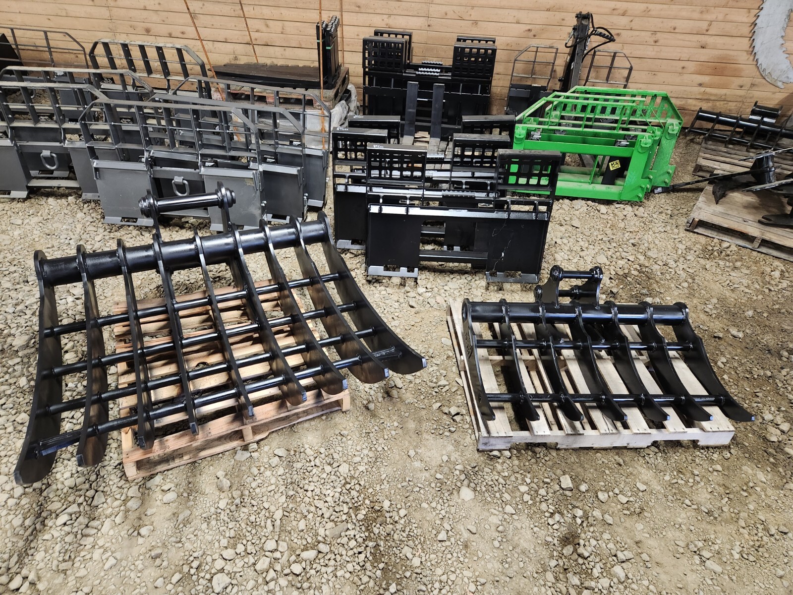 48" Mini Excavator Brush Rake for most excavators up to 13k lbs | eBay