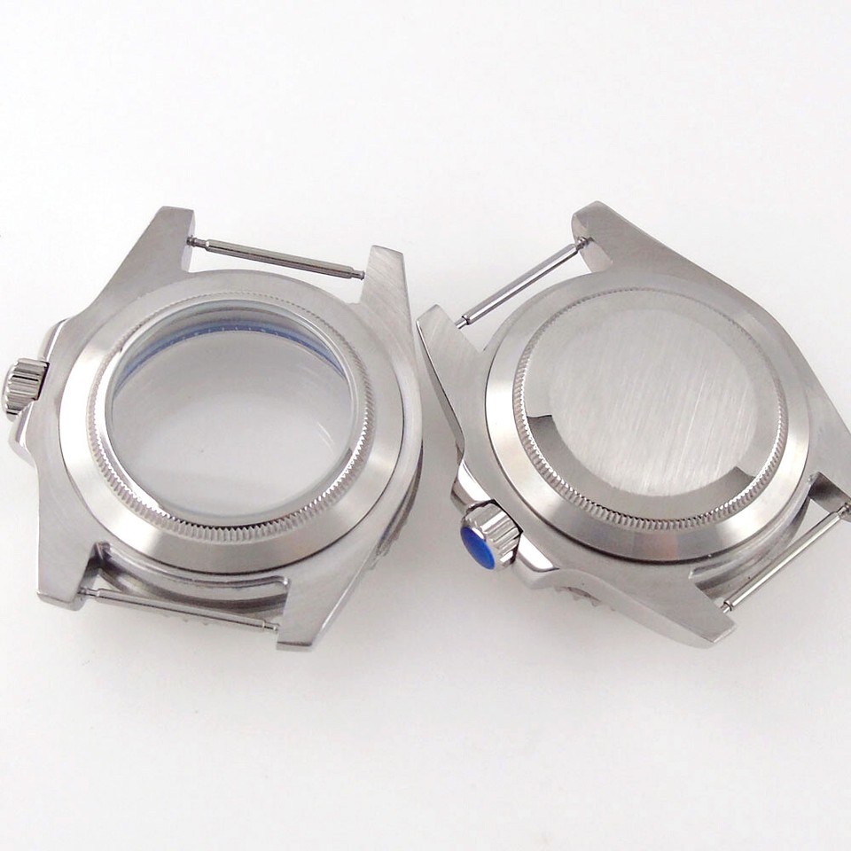 40MM Red Blue Black GMT bidirectional bezel Watch Case Fit NH34 NH35 ...