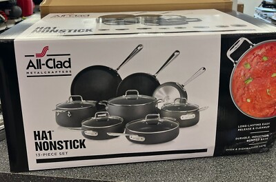All Clad 13 PC HA1 Nonstick Cookware Set, E113SB64, NIB | eBay