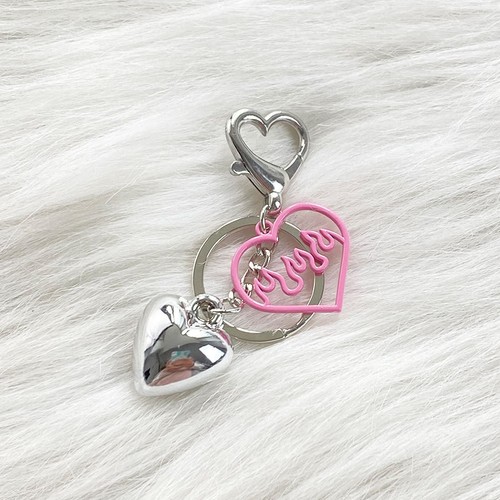 Y2K Key Chains Jewelry Sweet Pink Hollow Peach Heart Keychains Bag Key ...