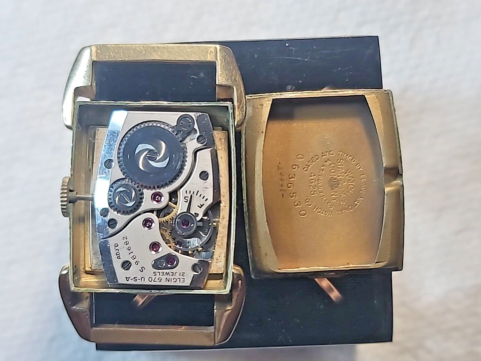 Vintage Rare Drivers Men’s Lord Elgin 21J cal 670 14K GF Case 4625 VG ...