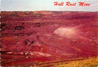 Postcard Aerial View of Hull-Rust Mine From "Candy Hill" Hibbing ...
