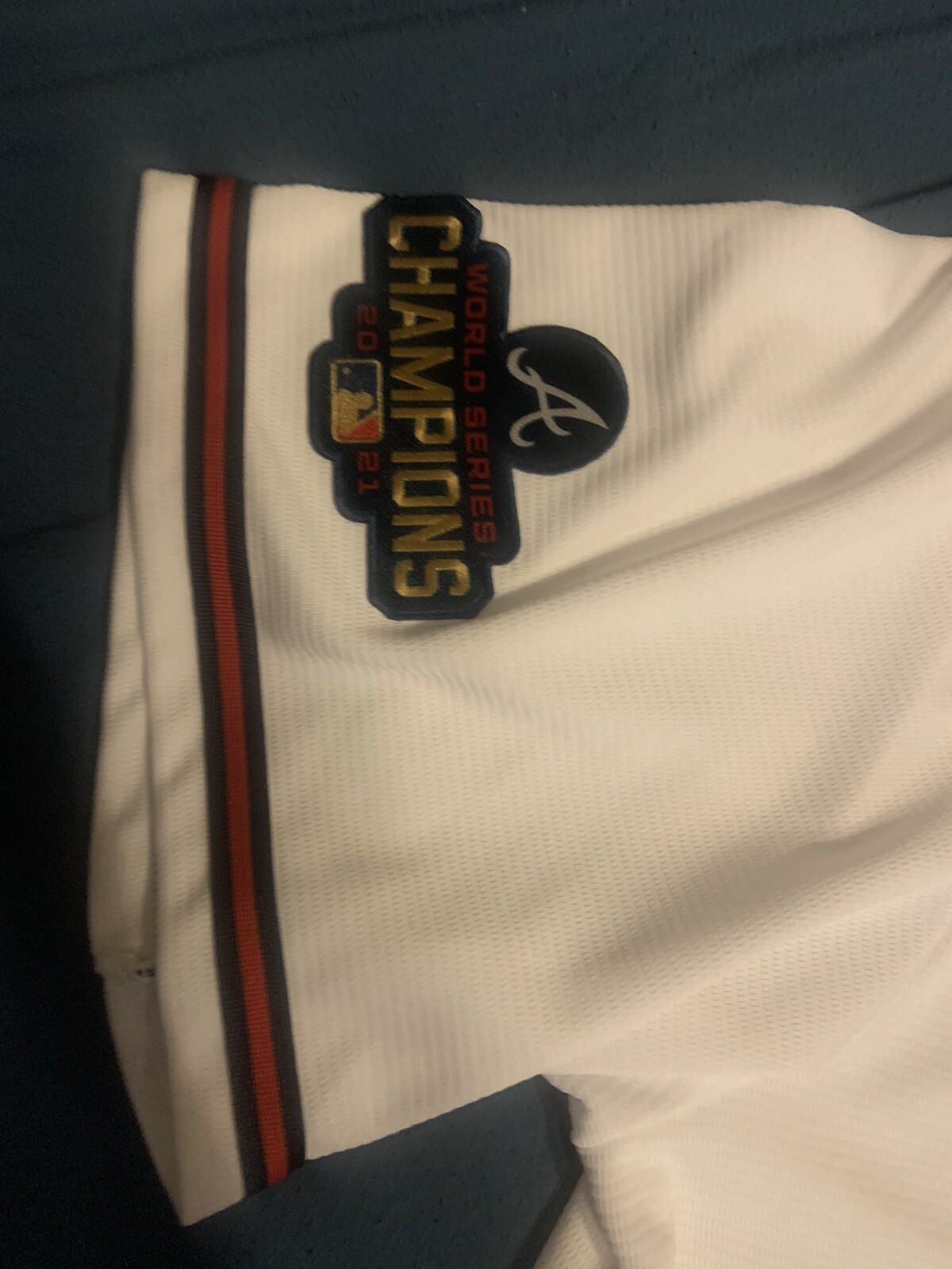 New Nike Authentic Atlanta Braves Gold Program World Series Champions ...