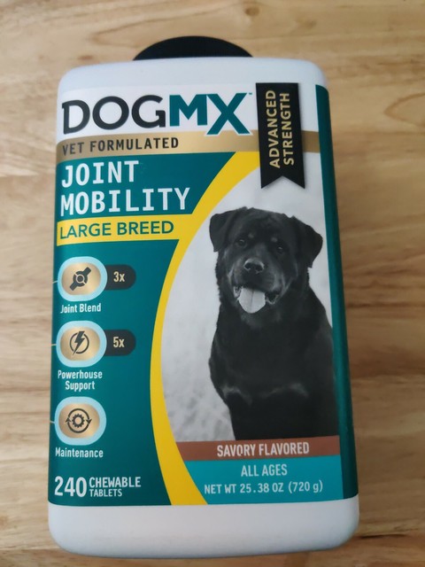 Dog MX Dogmx Joint Mobility Large Breed Savory Flavored 240 X 4 Bottles ...