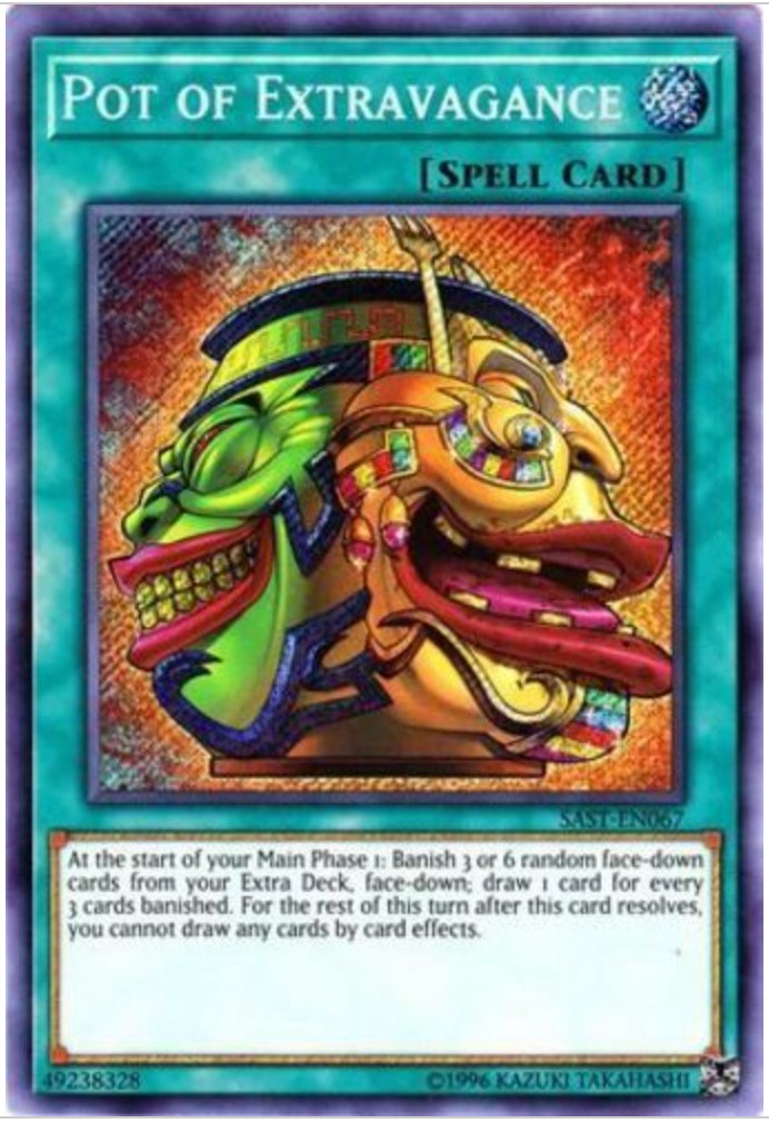 Yu-Gi-Oh! - Pot of Extravagance - SAST-EN067 - Secret Rare - Unlimited ...