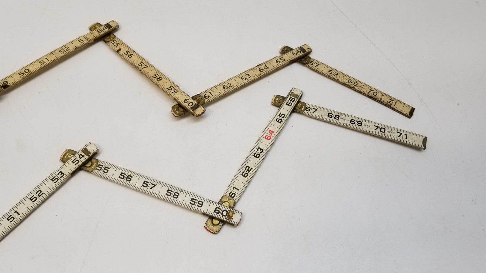 Lot of 2 Lufkin Lock Joints Ruler 72-inch | Lufkin Red End Lock Joint ...