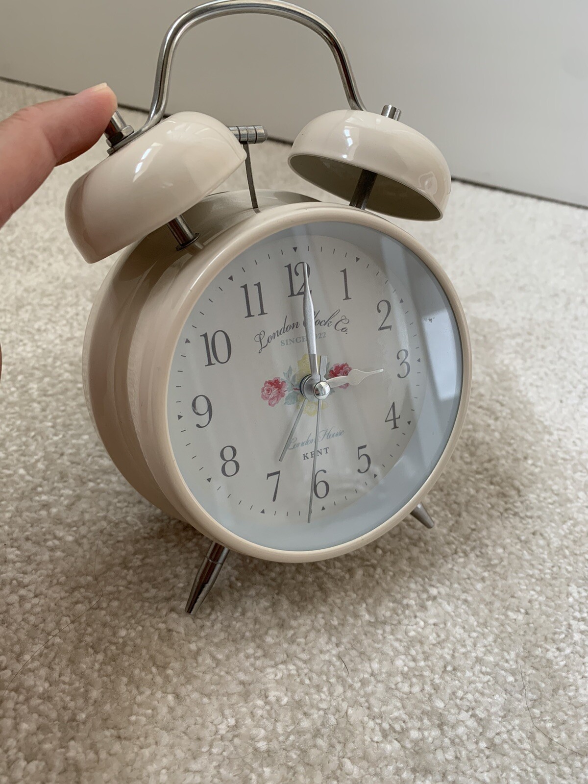 London Clock Company Cream Alarm Clock | eBay UK
